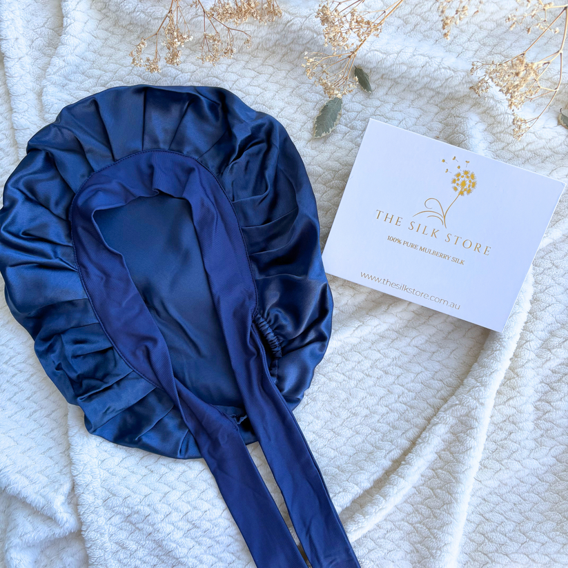 Say Goodbye to Frizzy Hair with Our Pure Silk Sleeping Cap – The Silk Store